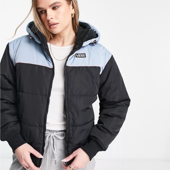 Vans | Jackets & Coats | Vans Hard Rain Mte Puffer Jacket Black And ...